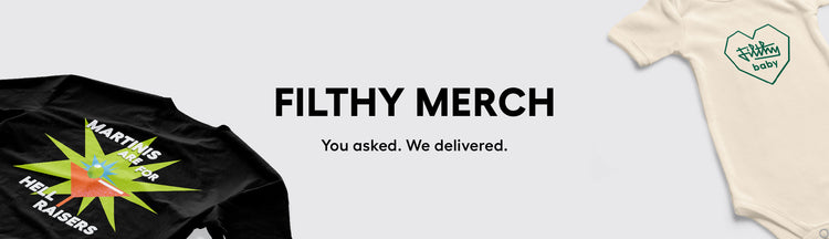 Merchandise | FILTHY® Premium Cocktail Garnishes & Mixers