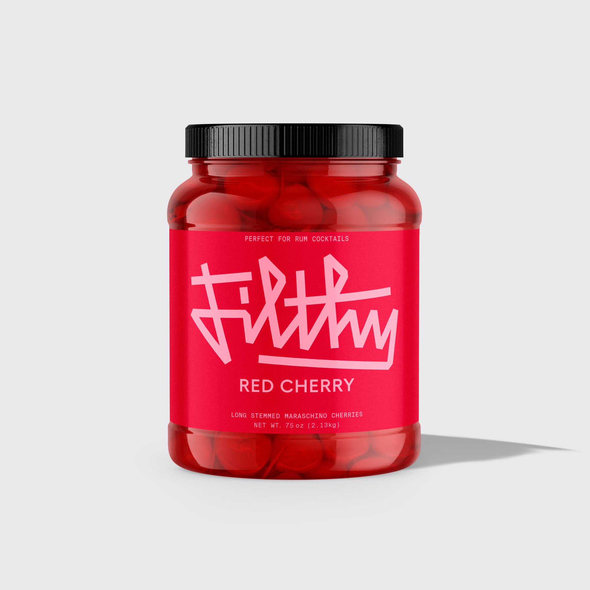 FILTHY® Red Maraschino Cherries- Premium cocktail garnishes.