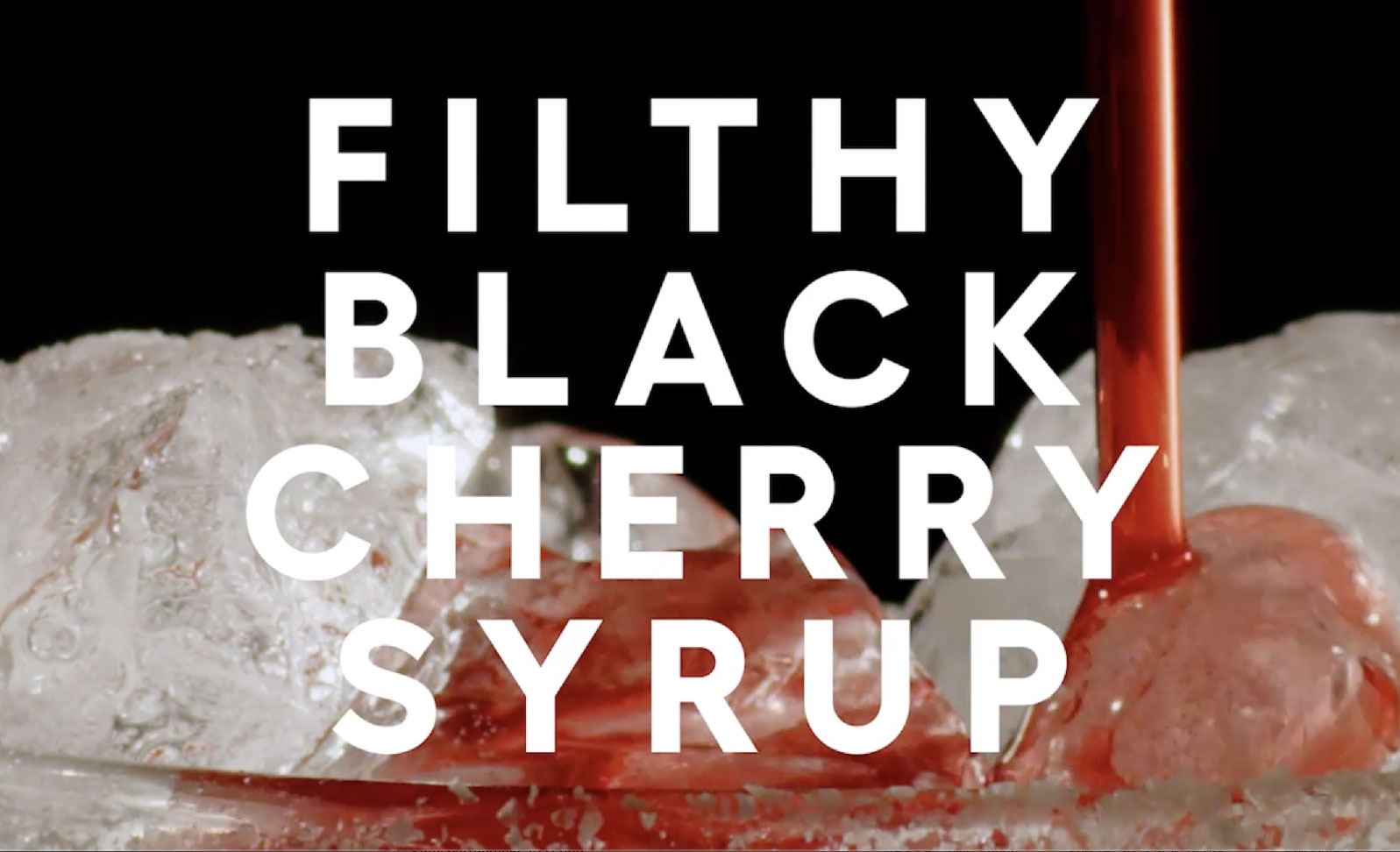 Black Cherry Syrup by FILTHY® - Premium cocktail mixers.