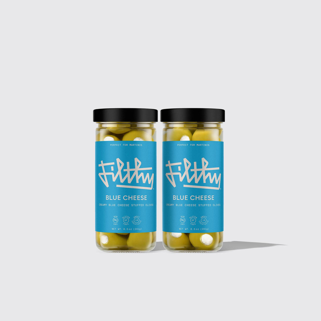FILTHY® Blue Cheese Stuffed Olives | Premium Cocktail Garnishes