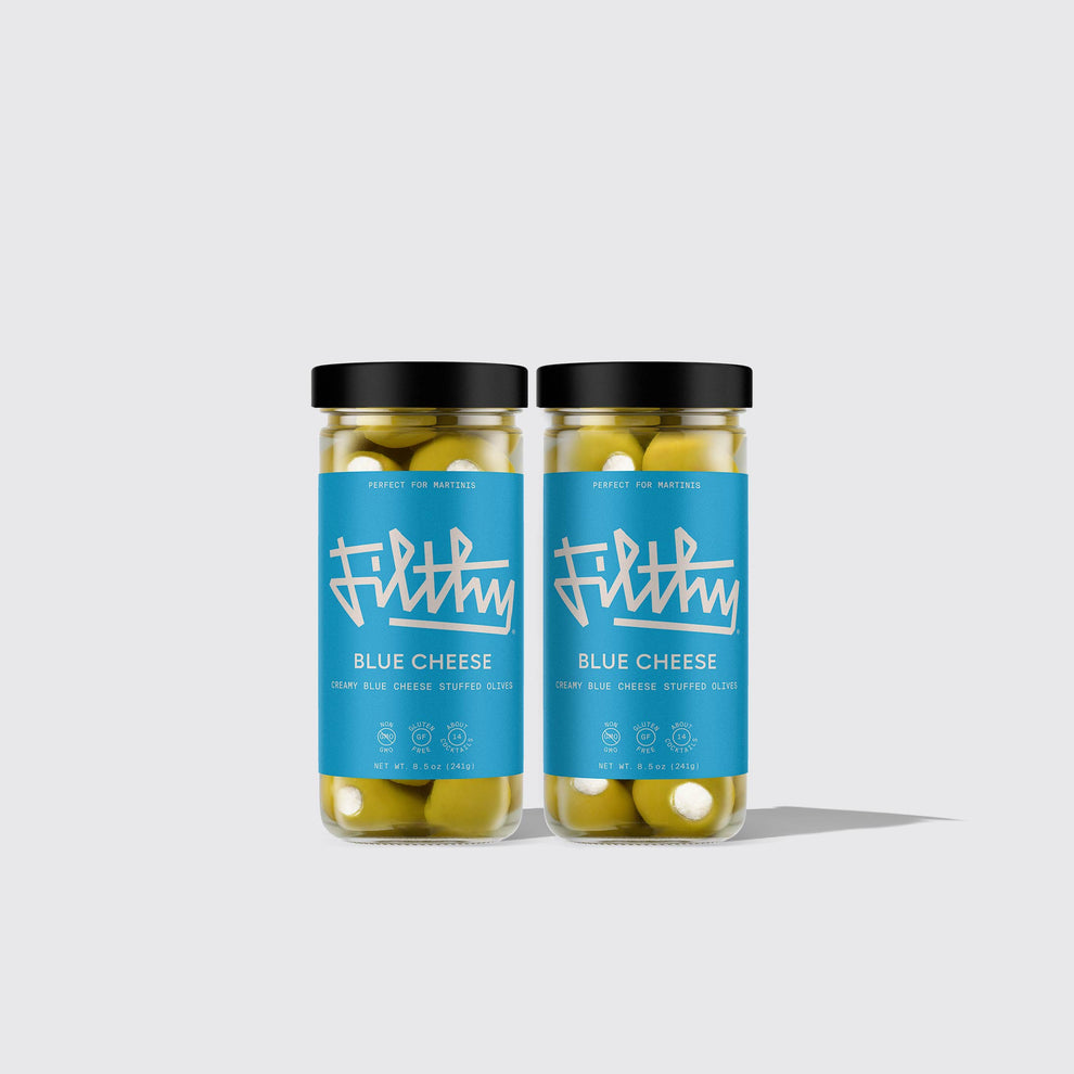 FILTHY® Blue Cheese Stuffed Olives | Premium Cocktail Garnishes