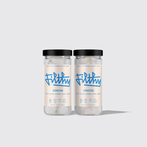 Skinned Pearl Onions by FILTHY® -Premium cocktail garnishes.