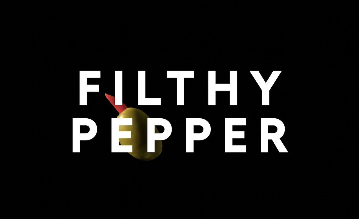 Filthy Pepper Stuffed Olives - Premium cocktail garnishes.