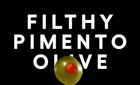 FILTHY® Pimento Stuffed Olives - Premium cocktail garnishes.